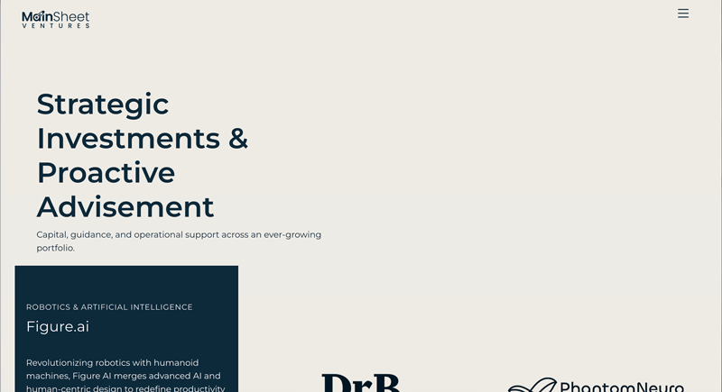 Portfolio | Main Sheet Ventures - Transformative Investments